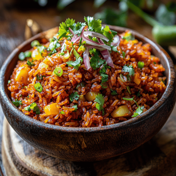 Chamorro Red Rice - Dish Bloom