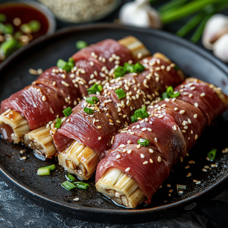 Beef Enoki Rolls Recipe - Dish Bloom