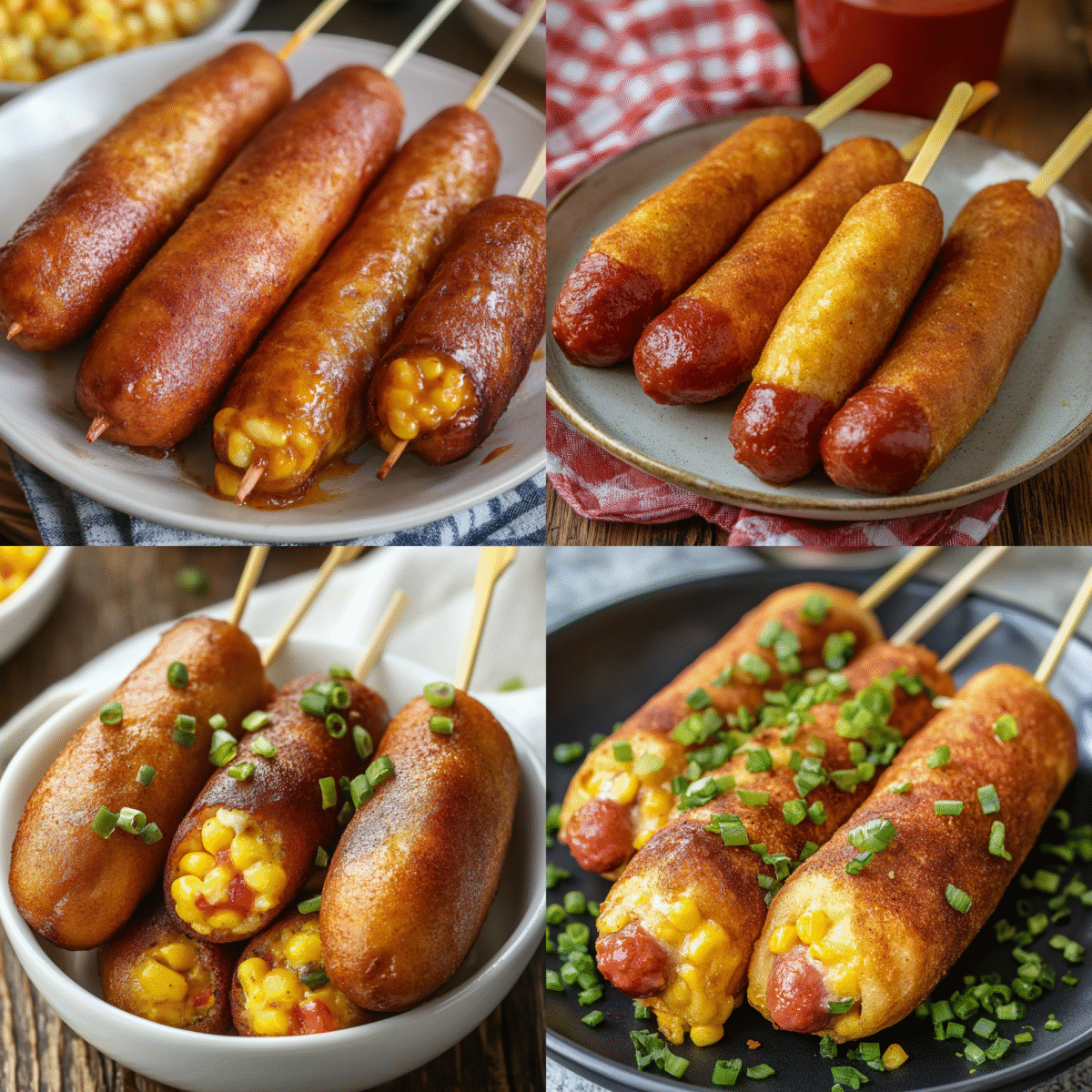 Air Fryer State Fair Corn Dogs - Dish Bloom