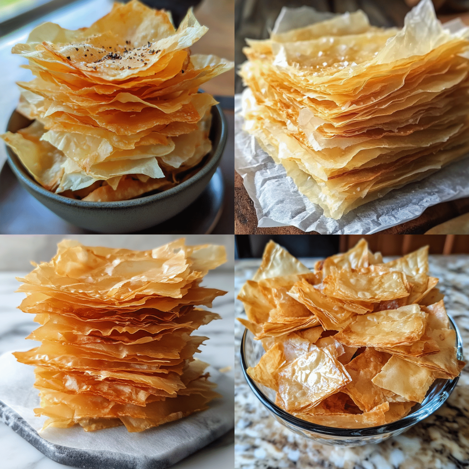 Easy Phyllo Crisps Recipe: A Light, Crispy Snack in Minutes