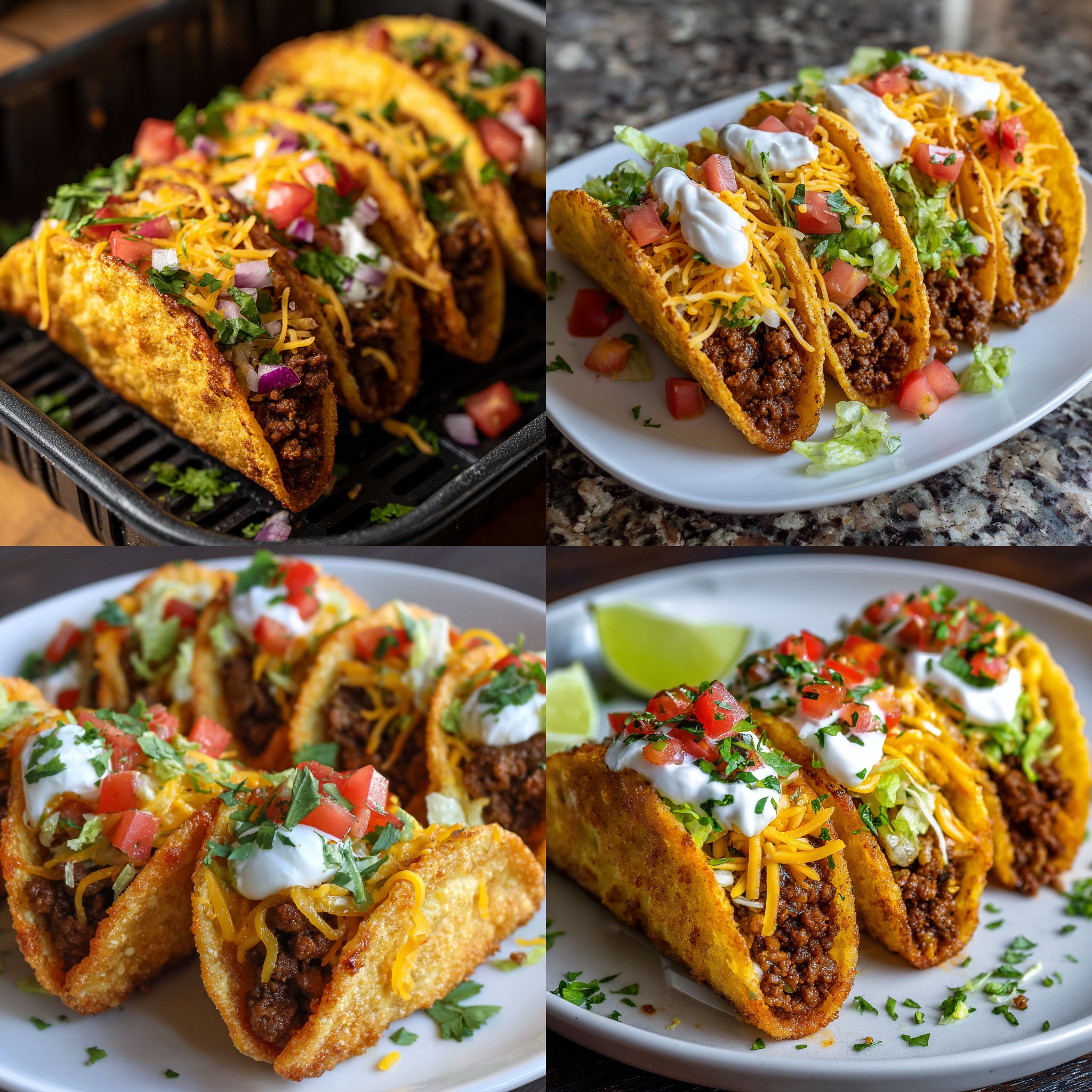 Mini Tacos in Air Fryer - Dish Bloom