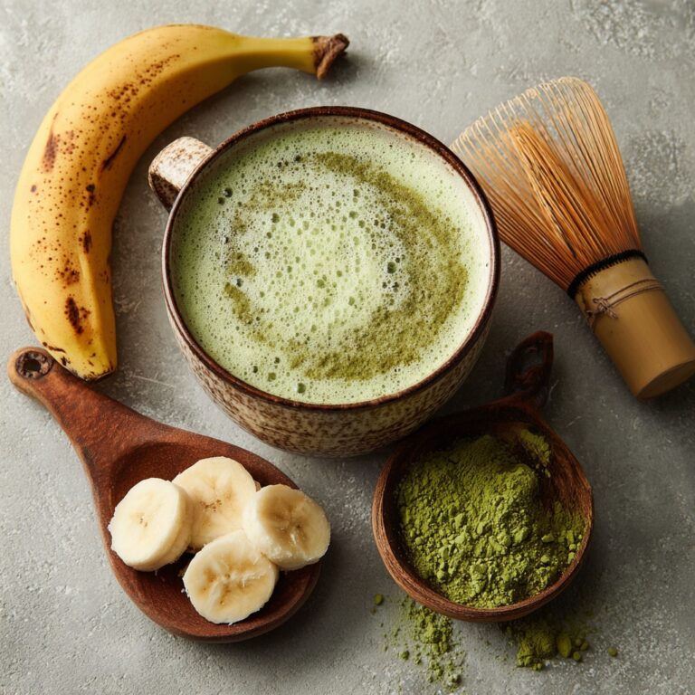 Banana Matcha Recipe - Dish Bloom