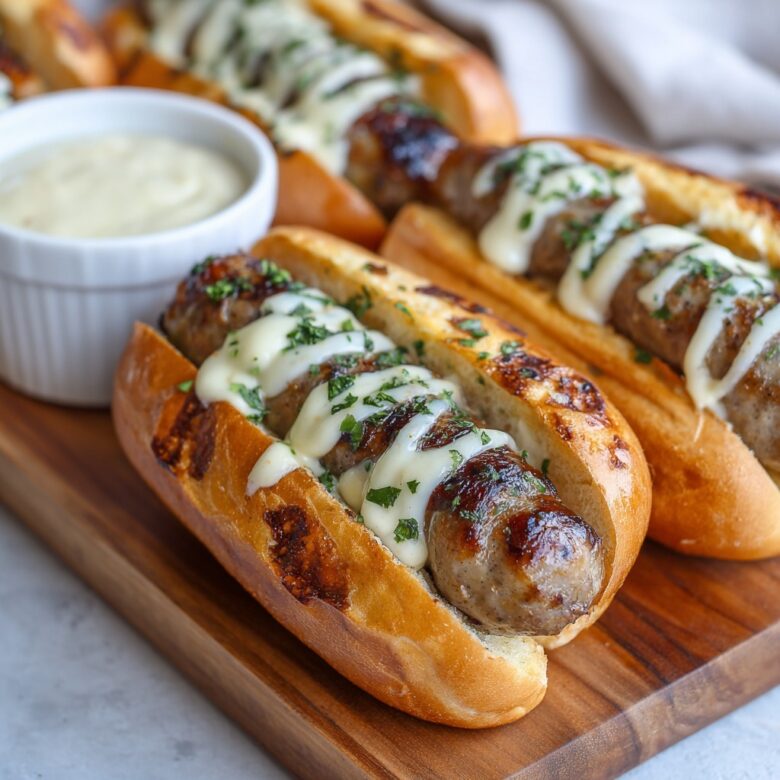 Air Fryer Beer Brats - Dish Bloom