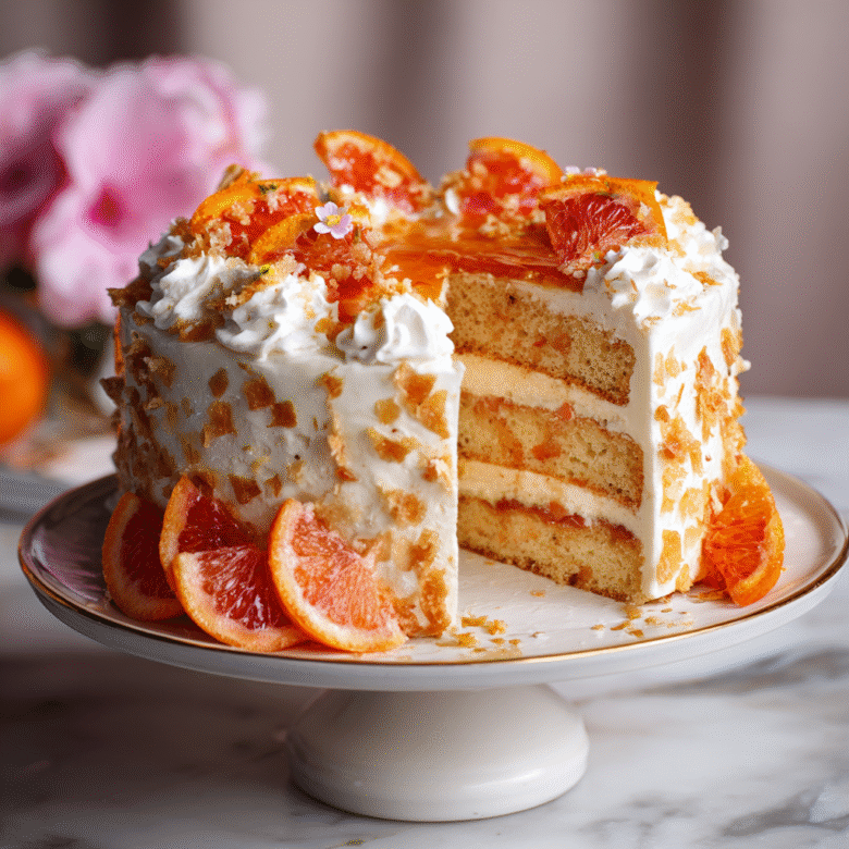 Ambrosia Cake Recipe - Dish Bloom