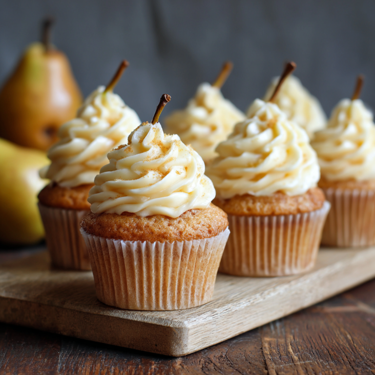 Easy Pear Cupcakes Recipe - Dish Bloom